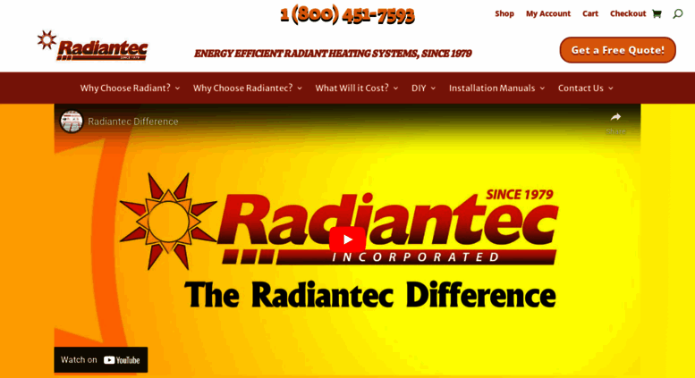 Access radiantec.com. Home of Affordable High Efficiency Radiant ...