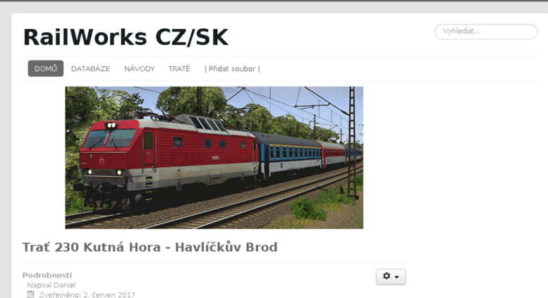 Access railworks.ofpmafia.eu. Railworks CZ/SK - Úvod