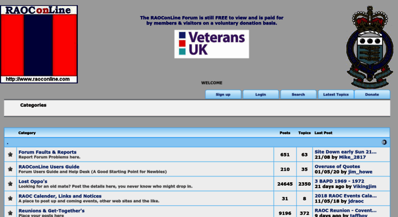 Access raoc.websitetoolbox.com. RAOConLine