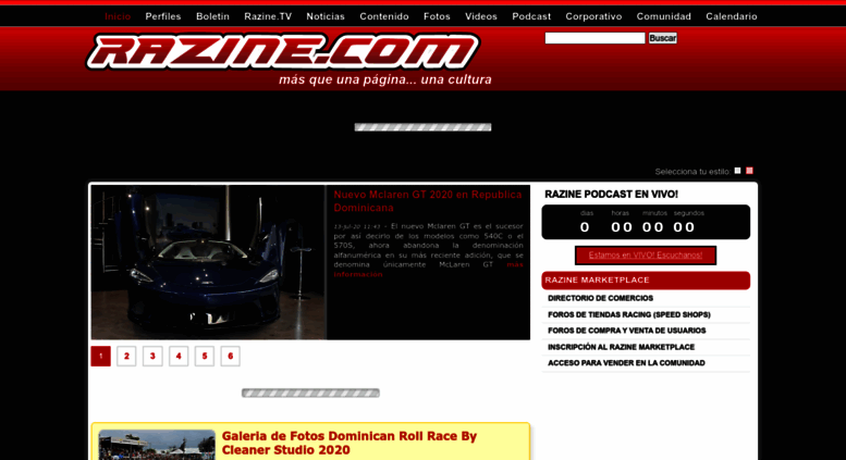 Access razine.com. Razine.com - República Dominicana | Racing Magazine
