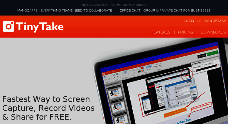 Access rbm.tinytake.com. Best Free Windows Screen Capture & Video ...