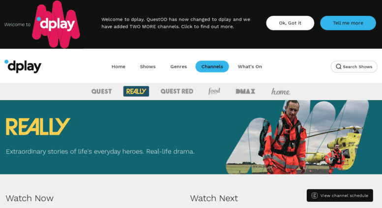 Access really.uktv.co.uk. Really on dplay