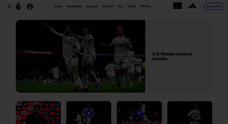Access realmadrid.com. Real Madrid CF | Official Website