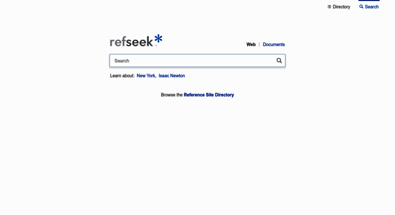 Access refseek.com. RefSeek - Academic Search Engine