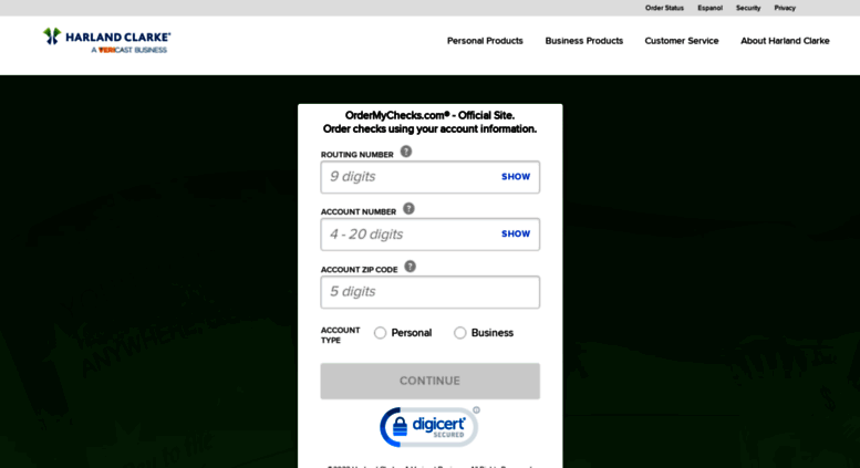 Access reorder.libertysite.com. OrderMyChecks.com® Official Site ...