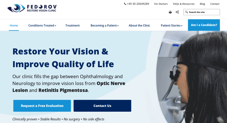 Access restore-vision.com. Fedorov Restoration Therapy | Optic Nerve ...