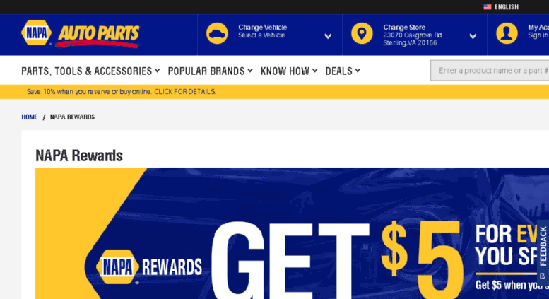 Access rewards.napaonline.com. NAPA Rewards | NAPA Auto Parts