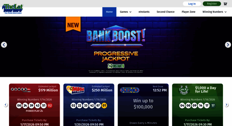 Access rilot.com. Rhode Island Lottery