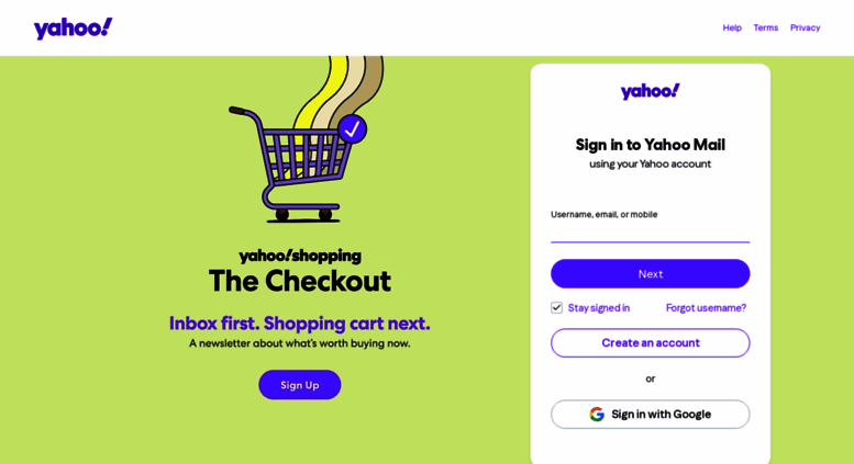 Access rocketmail.com. Yahoo Mail