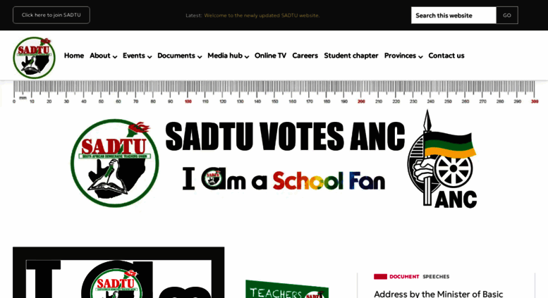 Access sadtu.org.za. South African Democratic Teachers Union