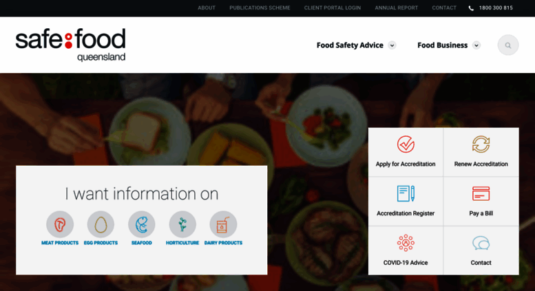 Access safefood.qld.gov.au. Home - Safe Food