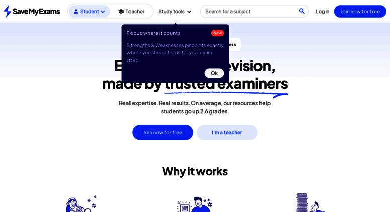 Access savemyexams.co.uk. Home - Save My Exams