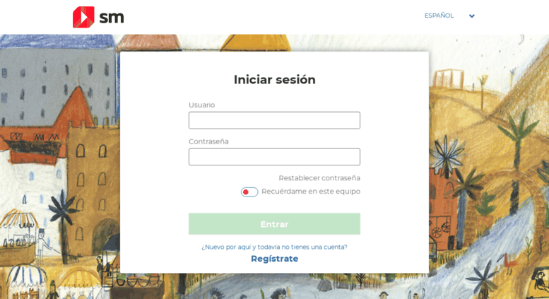 Access saviadigital.com. Inicio de sesión | SM Aprendizaje