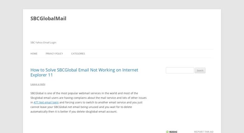 Access sbcglobalnetemail.com. SBCGlobalMail - SBC Yahoo Email Login