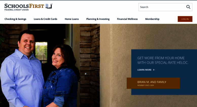 Access schoolsfirstfcu.com. SchoolsFirst FCU - Welcome