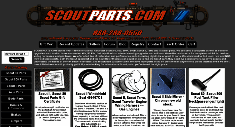 Access scoutparts.com. International Scout Parts - Scout II Parts ...