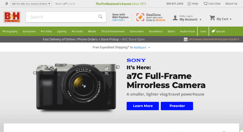 Access secure.bhphotovideo.com. B&H Photo Video Digital Cameras ...