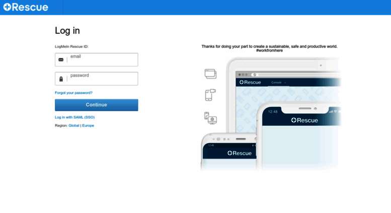 Access secure.logmeinrescue-enterprise.com. LogMeIn Rescue - Login
