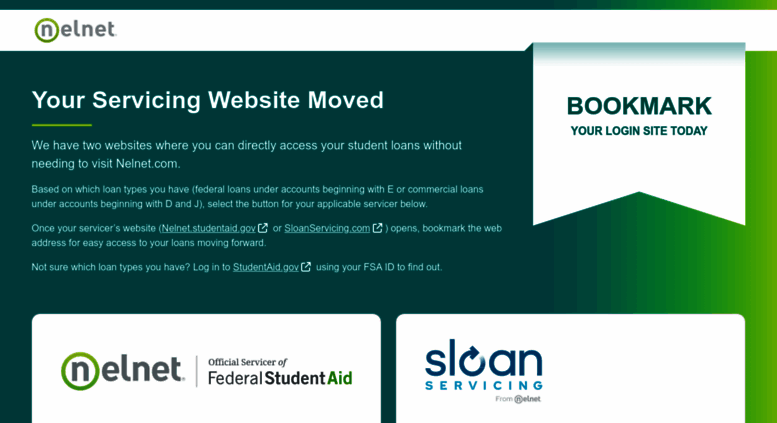 Access secure.nelnet.net. Nelnet