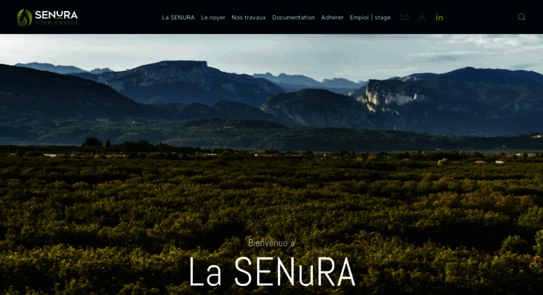 Access senura.com. SENURA - Station d'expérimentation nucicole Rhône-Alpes