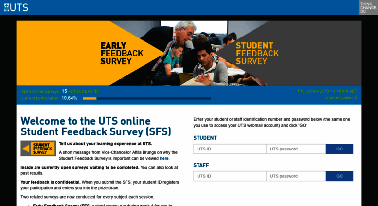 Access sfs.uts.edu.au. UTS SFS - Login