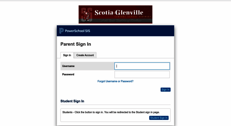 Access sgcsd.powerschool.com. Student and Parent Sign In