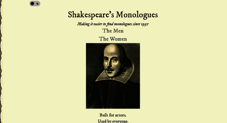 Access shakespeare-monologues.org. Shakespeare's Monologues