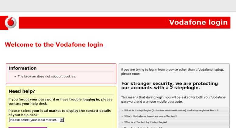 Access sharepoint.vodafone.com. Vodafone login