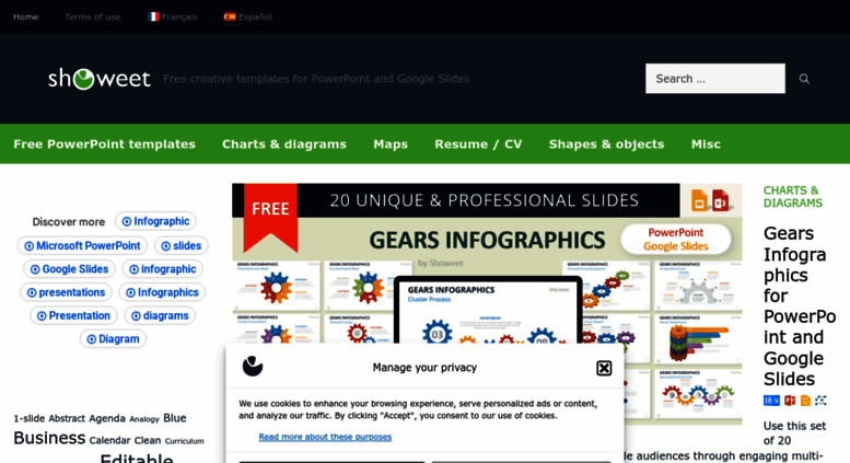 Access showeet.com. Creative and free PowerPoint templates - Showeet