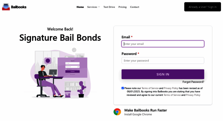 Access signaturebail.bailbooks.com. BailBooks | Online BailBond ...