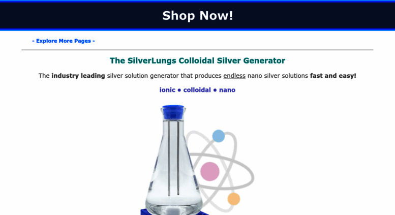 Access silverlungs.com. SilverLungs Colloidal Silver Generator and Lung ...
