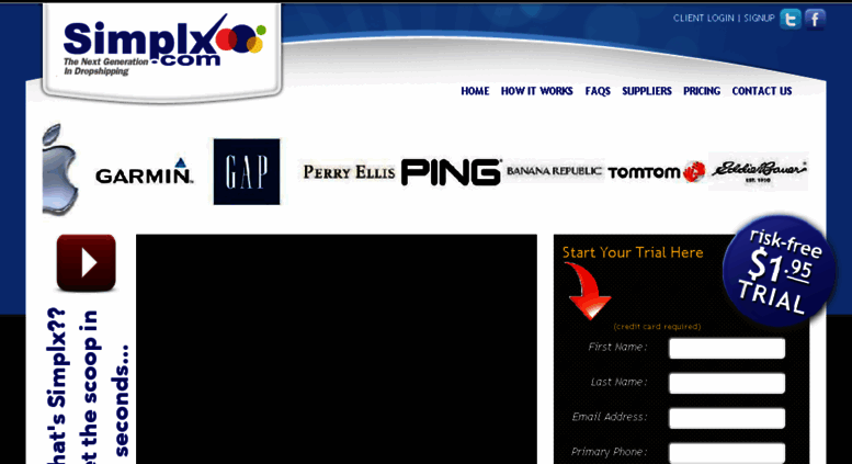 Access simplx.com. Simplx - The Next Generation In Dropshipping