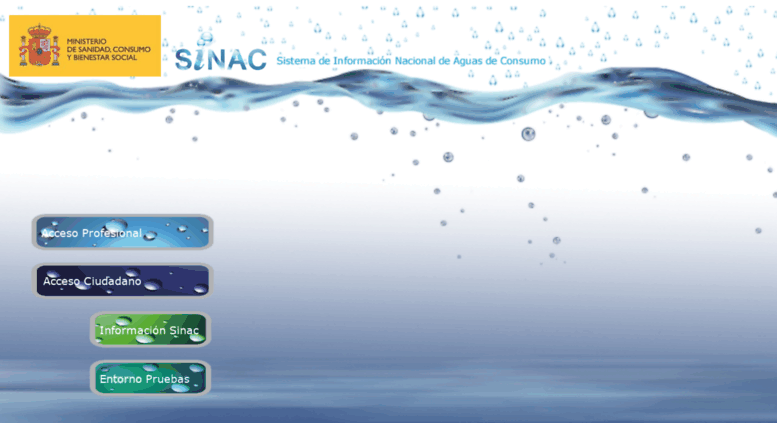 Access sinac.msc.es. SINAC - Sistema de Información Nacional de Agua de ...