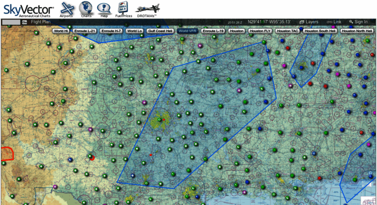 Access skyvector.com. SkyVector: Flight Planning / Aeronautical Charts