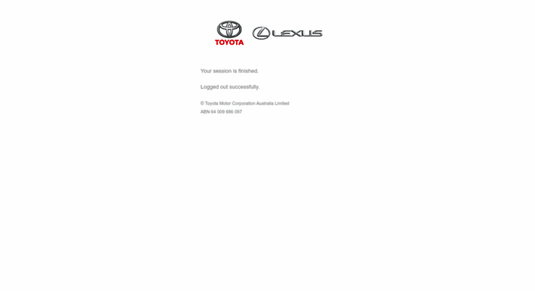 Access source.toyota.com.au. TMCA Secure Login