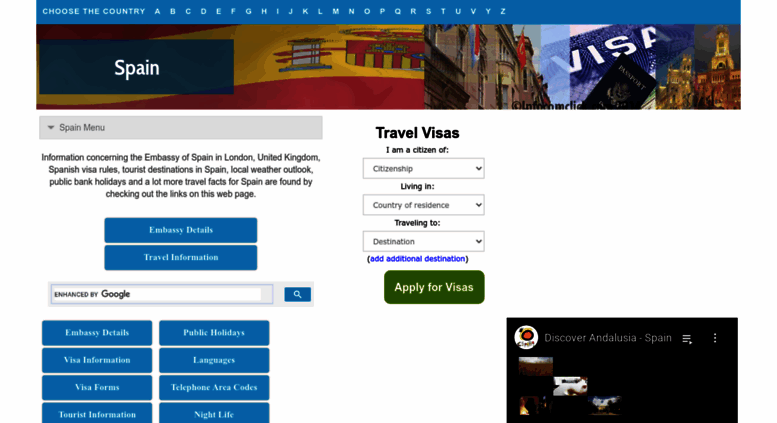 Access spain.embassyhomepage.com. Spanish Embassy London UK