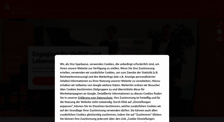 Access sparkasse-spree-neisse.de. Internet-Filiale - Sparkasse Spree-Neiße