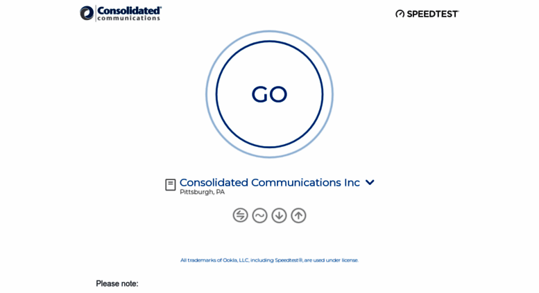 Access speedtest.consolidated.net. MyCCI.net - Speed Test