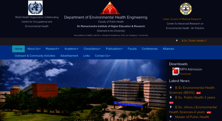 Access srmc-ehe.org.in. Sri Ramachandra Institute of Higher Education ...