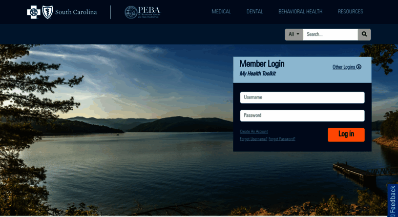 Access statesc.southcarolinablues.com. Health, Dental and Behavioral ...