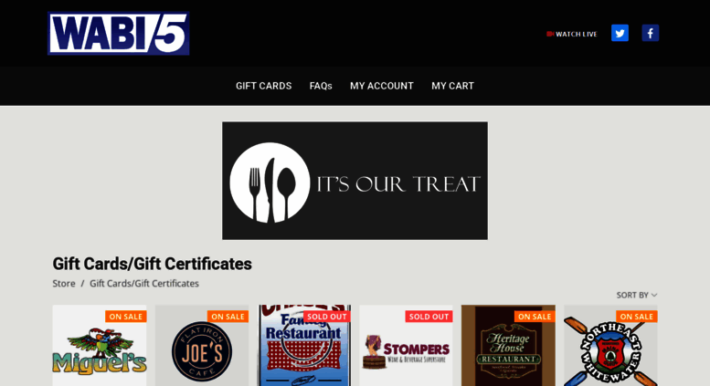 Access store.wabi.tv. WABI TV5 | It's Our Treat Program - Maine's News ...