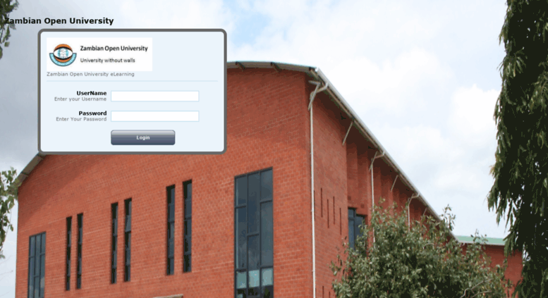 Access student.zaou.ac.zm. Zambian Open University