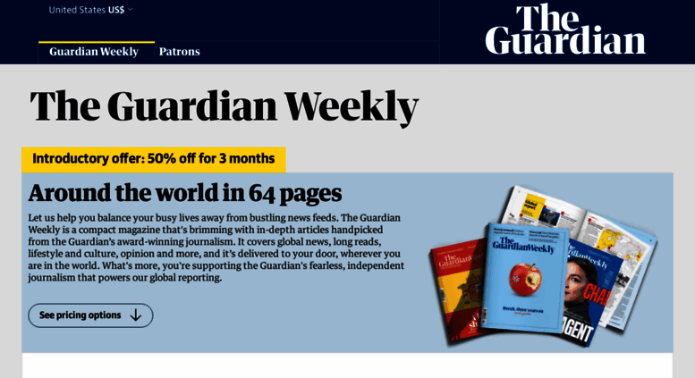 Access subscribe.guardian.co.uk. Support the Guardian | Get a Subscription