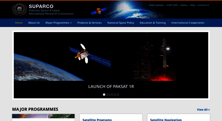 Access suparco.gov.pk. ::. Welcome to SUPARCO - The National Space ...