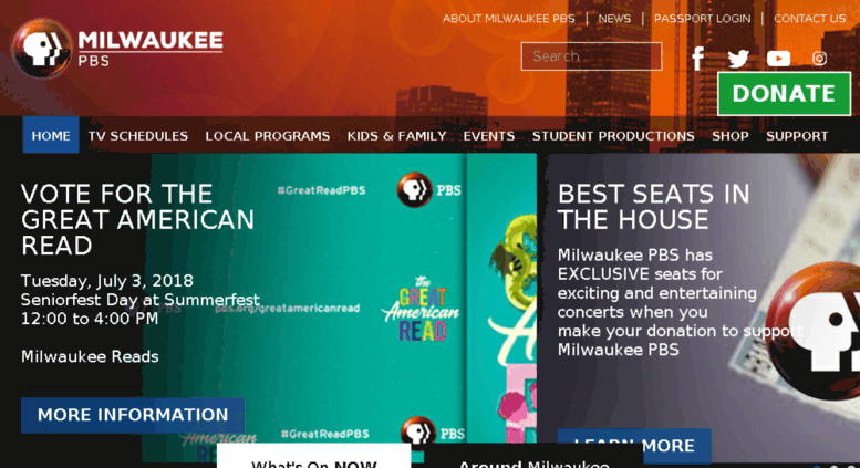 Access support.mptv.org. Milwaukee PBS