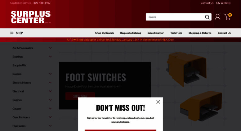 Access surpluscenter.com. Surplus Center