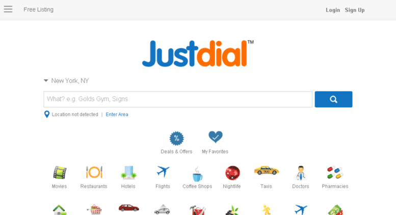 Access t.justdial.com. Justdial US