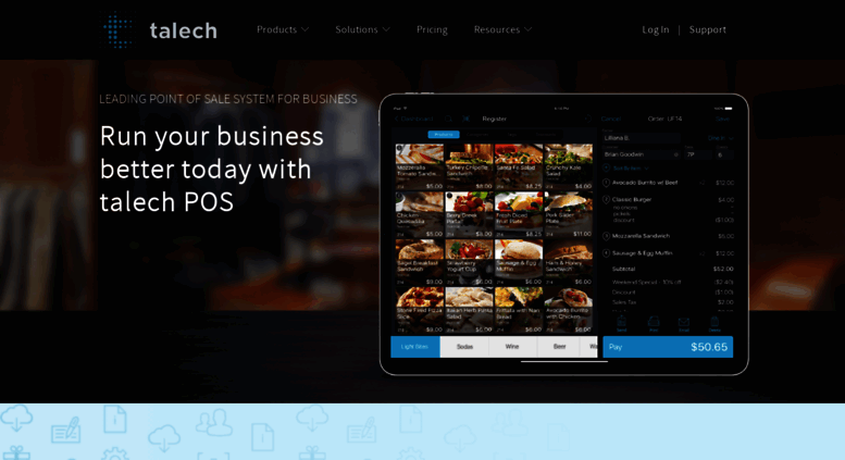 Access talech.com. talech POS | Best Cloud-Based POS System for iPad