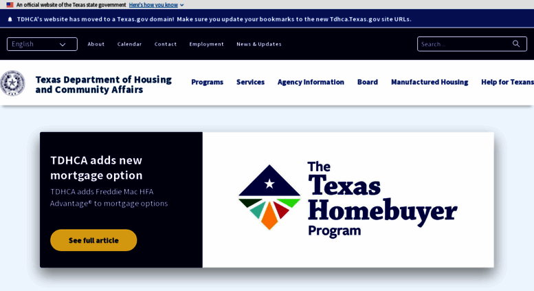 Access tdhca.state.tx.us. Texas Department of Housing & Community ...
