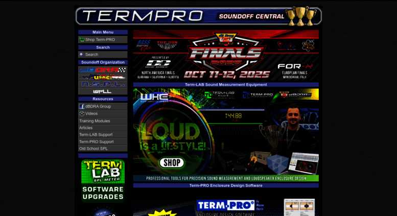 Access termpro.com. Termpro, db drag racing, spl meter, spl car audio ...